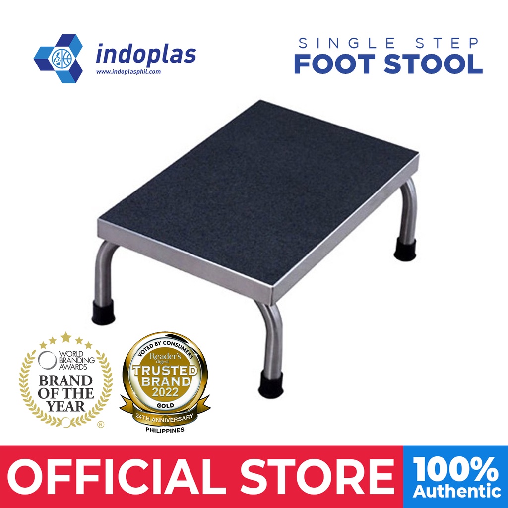 Indoplas Medical Stainless Foot Stool (Single) For Hospital Bed ...