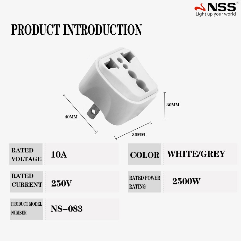 NSS Universal Adaptor With Switch Travel Adapter Plug Electrical ...