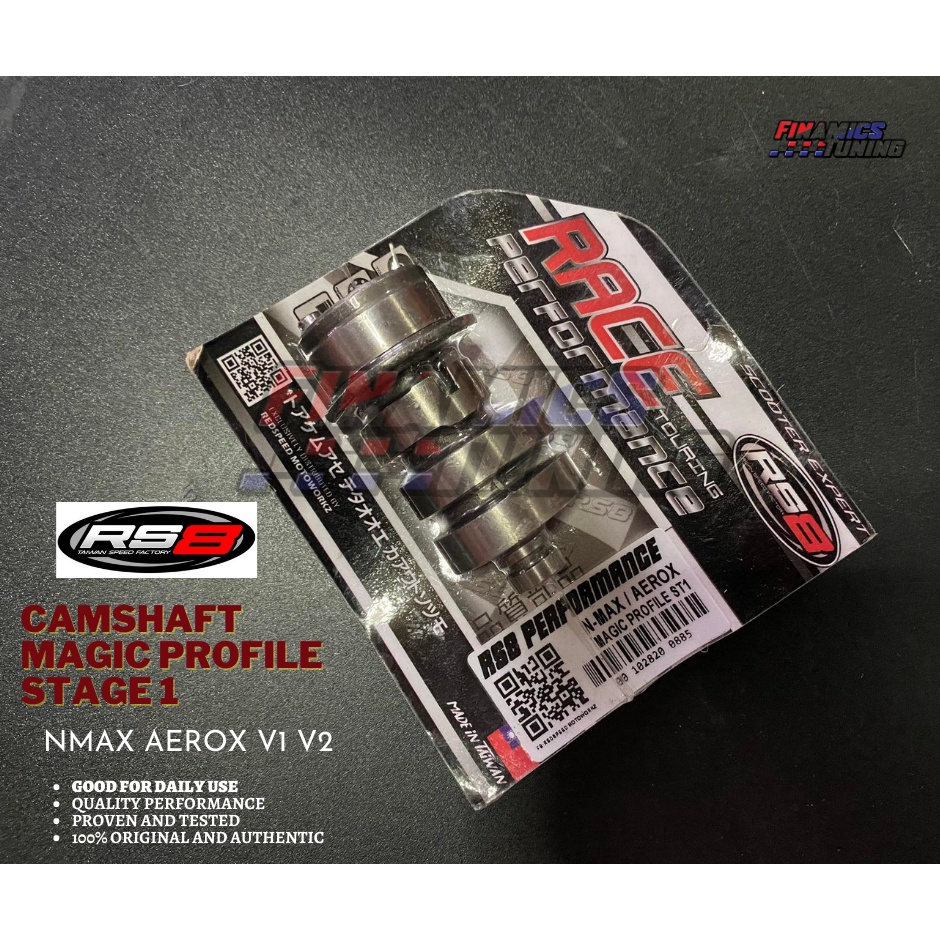 YAMAHA NMAX AEROX STAGE 1 CAMSHAFT RS8 REDSPEED MAGIC PROFILE | Shopee ...
