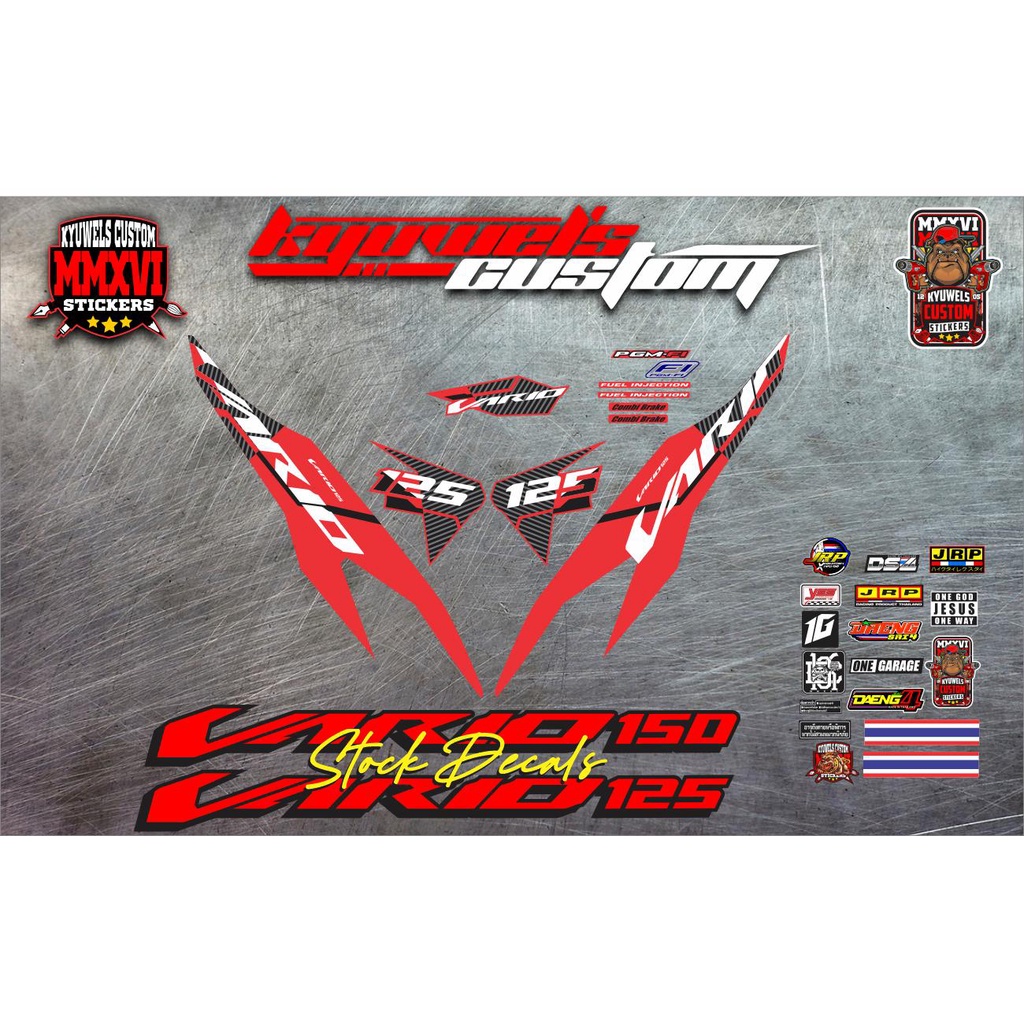 CLICK VARIO 125 150 DECALS | Shopee Philippines