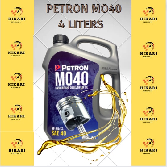 Petron MO40 for Gasoline Motor Oil 4 Liters | Shopee Philippines