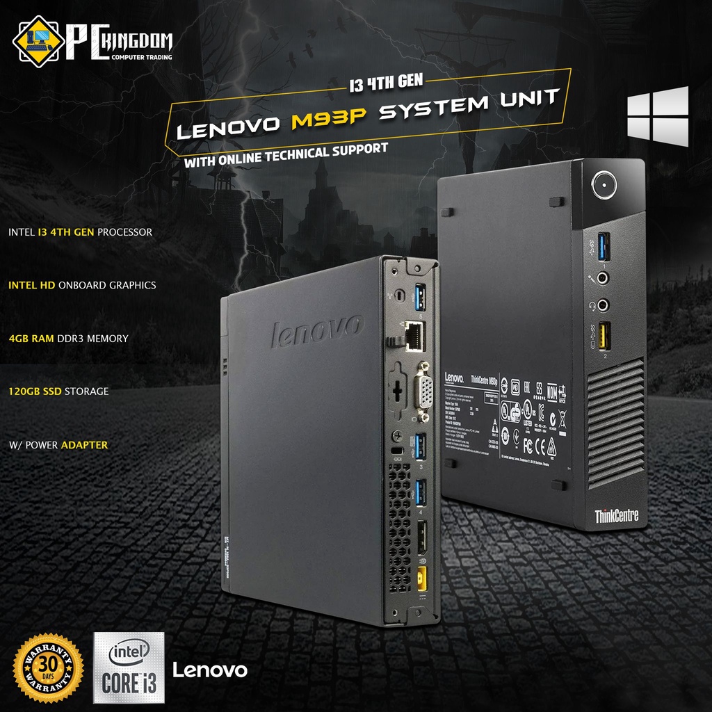 MINI PC LENOVO M92/M93P/M910 i3|i5 3RD/4TH/6TH GEN 4-8GB RAM 128GB SSD ...