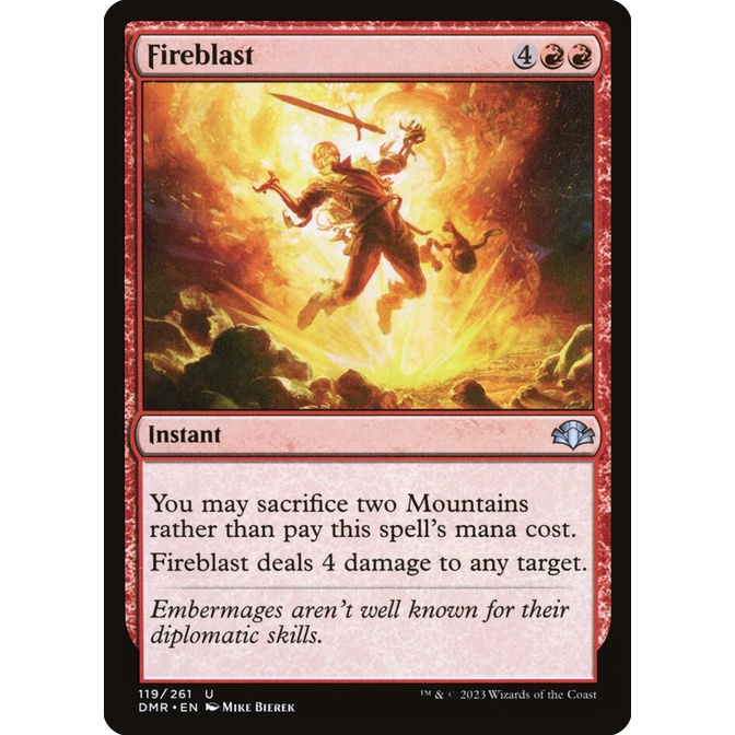 MTG Magic: The Gathering - Fireblast DMR | Shopee Philippines