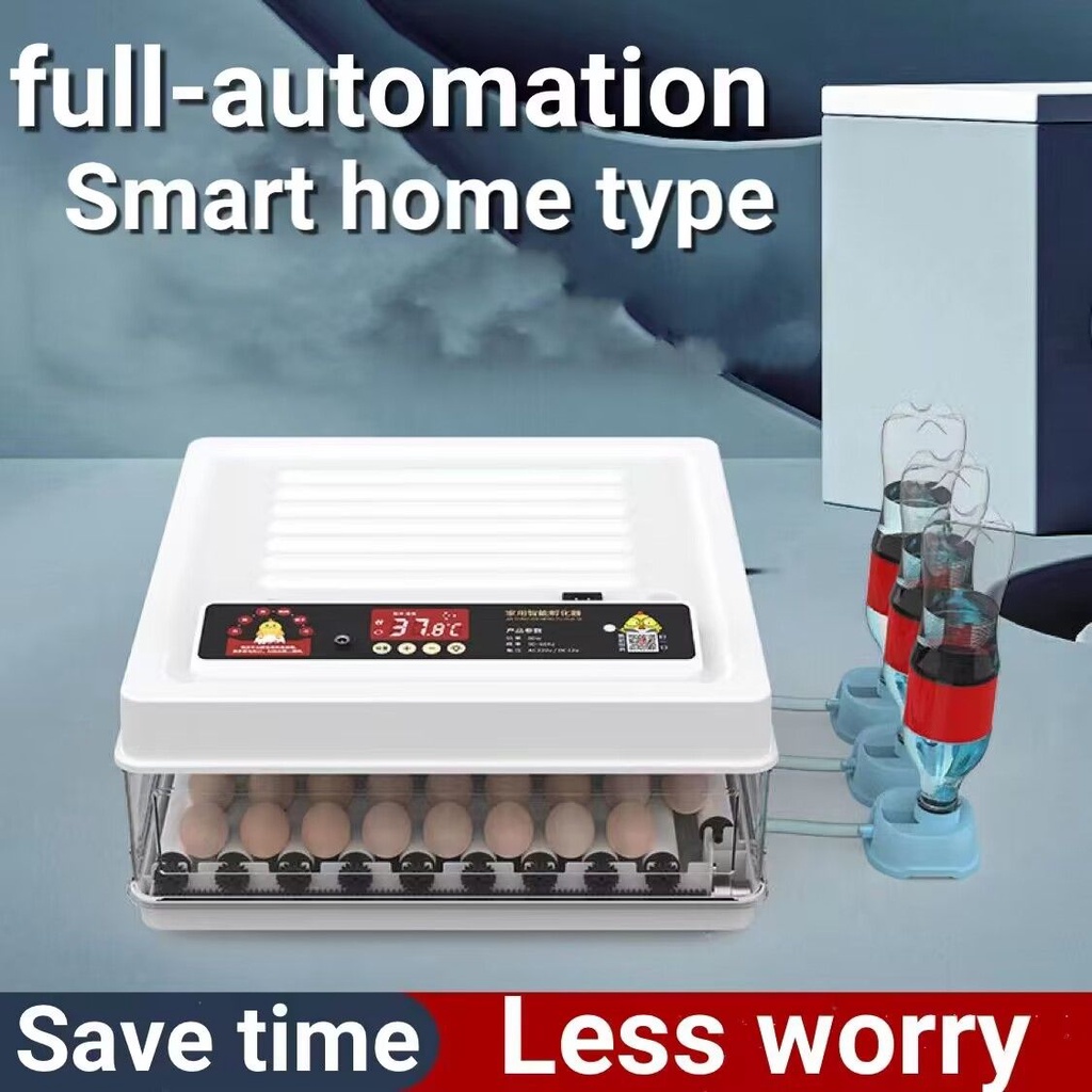 130 Eggs Fully Automatic Egg Incubator Intelligent Digital Hatcher ...