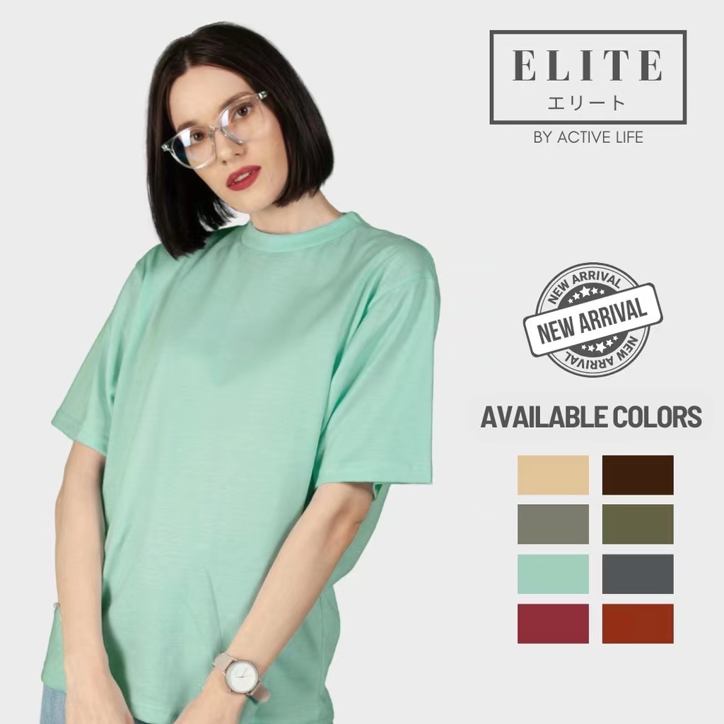 Elite Oversized Plain T-shirt (12 colors) | Shopee Philippines
