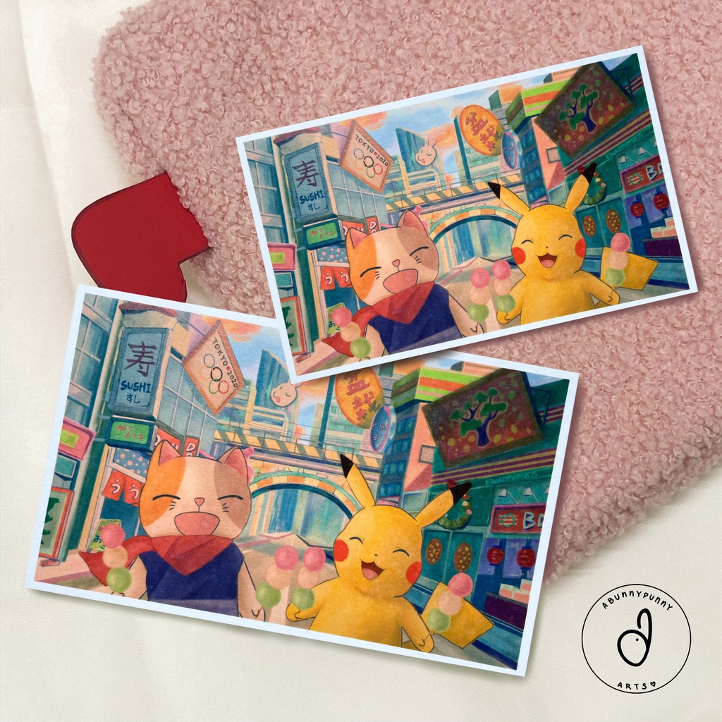 Lucky x Pikachu Fanart Art Print on 300 gsm Card Paper | Shopee Philippines