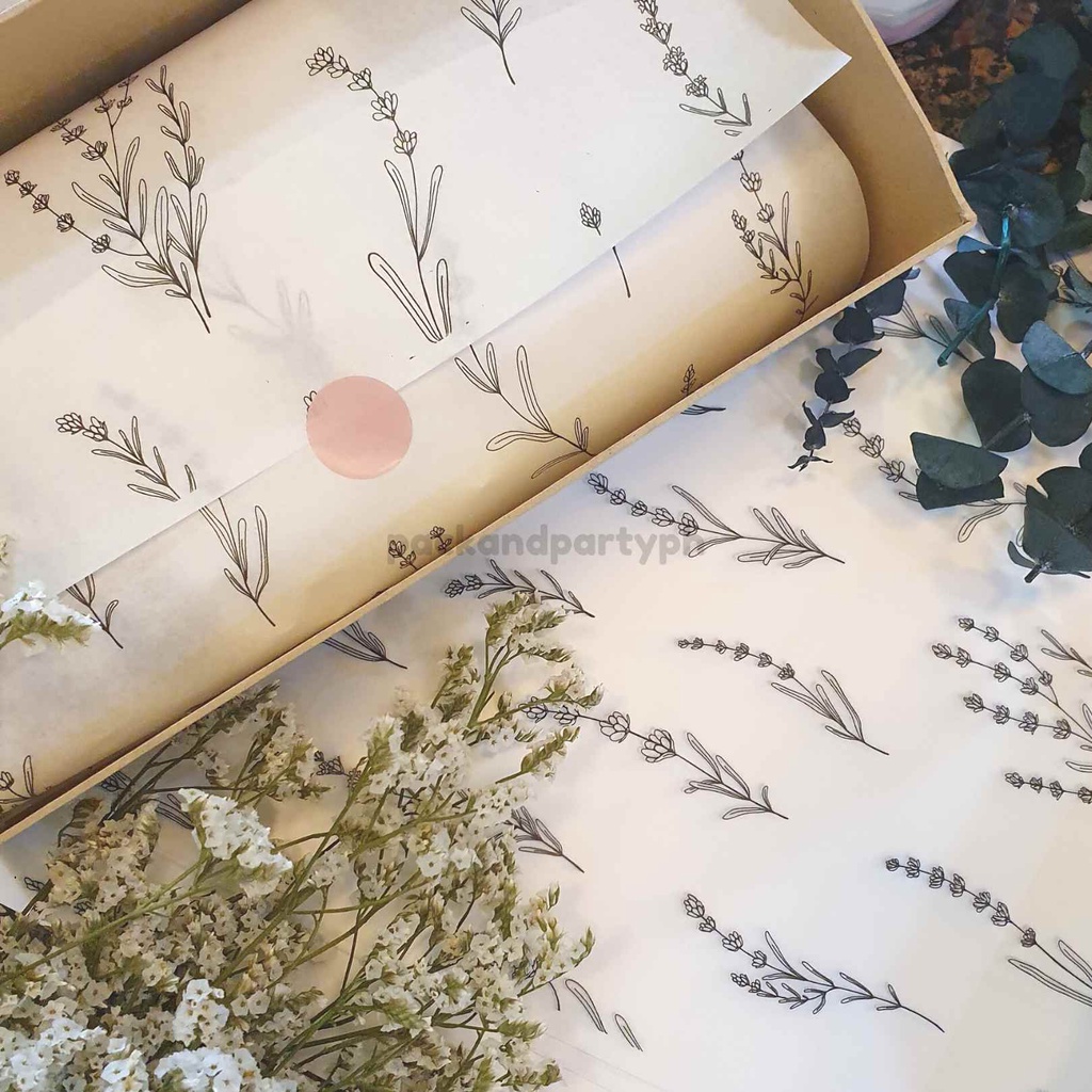 Tissue Gift Wrapping Paper (12x18") - Floral Minimalist Product ...