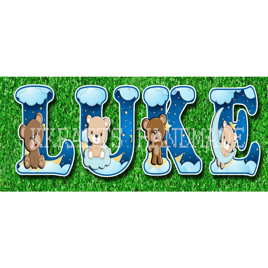 BAPTISMAL or CHRISTENING NAME AND CHARACTER BACKDROP ( price is per ...