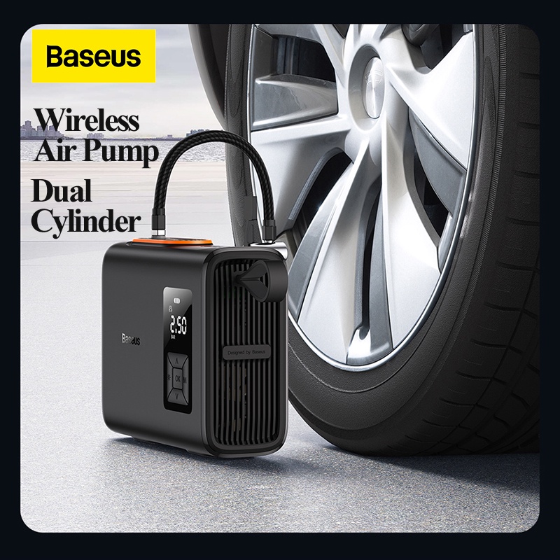 Baseus Wireless Air Compressor Inflatable Pump Portable Air Compressor ...