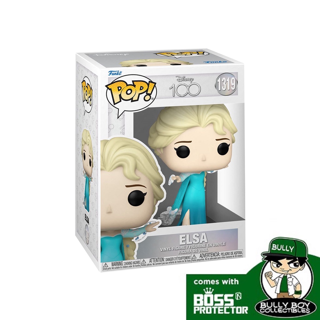 Funko POP! Disney: Disney 100 - Elsa 1319 With Boss Protector | Shopee ...
