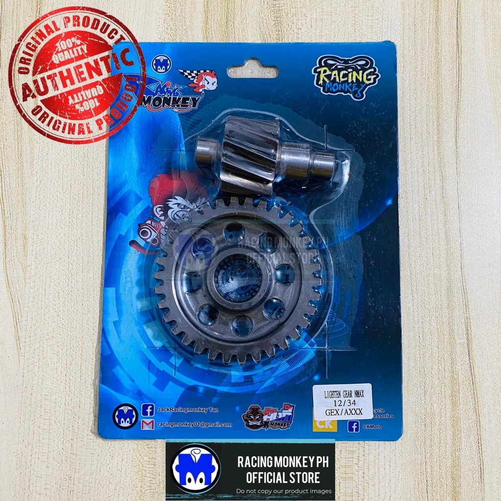 Lightened Gear 12/34 (Nmax 155) Racing Monkey | Shopee Philippines