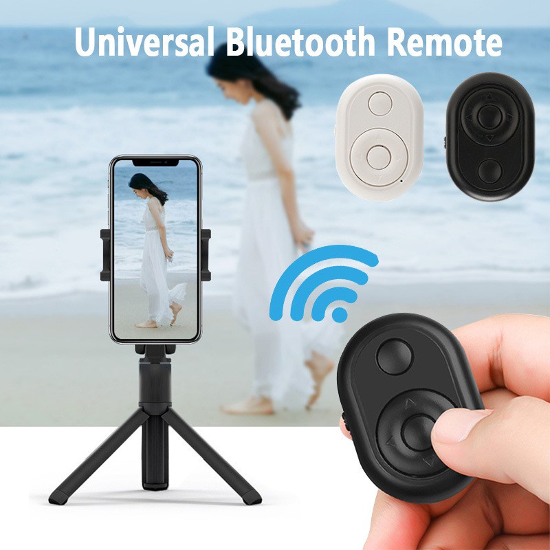 Mini Wireless Bluetooth Shutter Remote Control Selfie Camera Shutter ...