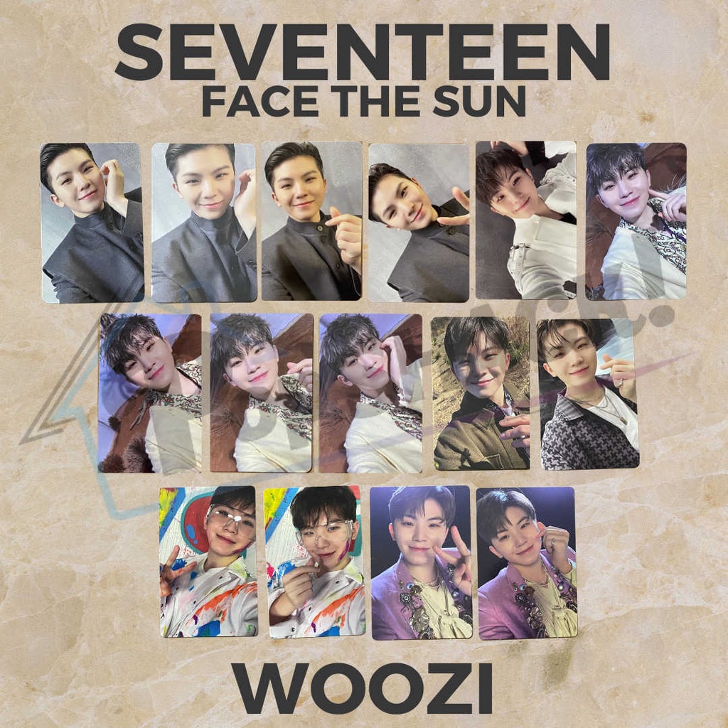 SEVENTEEN SVT - Face the Sun Official Album Random PC and Carat Ver Selfie Photocard - WOOZI ...
