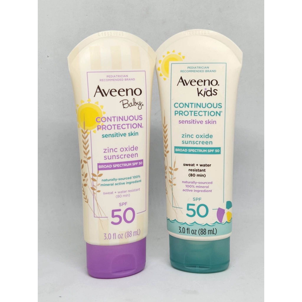 Aveeno Kids & Baby Sunscreen Sunblock SPF50 88ml | Shopee Philippines