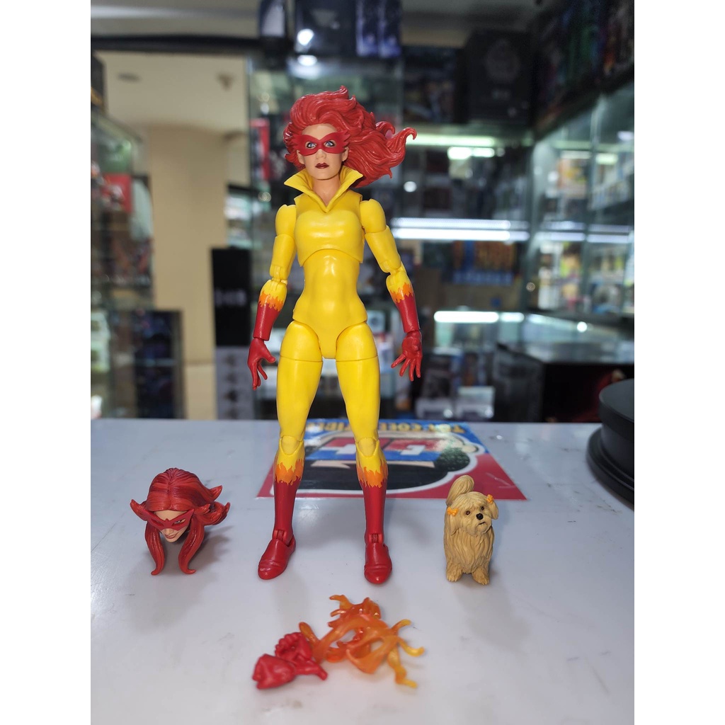 Hasbro Marvel Legends Firestar and Ms.Lion ( from 3pack Spider-man and ...