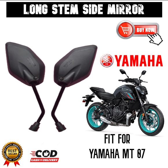 BEST SELLER! YAMAHA MT 07 | Motorcycle Yamaha Side Mirror Long Stem ...