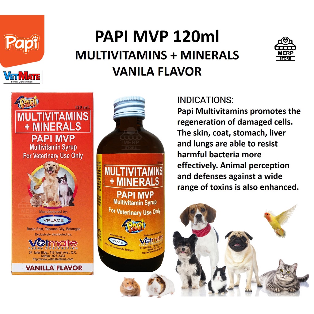 PAPI MVP Multivitamins 120ml | Shopee Philippines