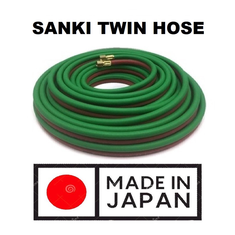 SANKI ACETYLENE TWIN HOSE CUTTING OUTFIT HOSE 30 50 FT MADE IN JAPAN ...