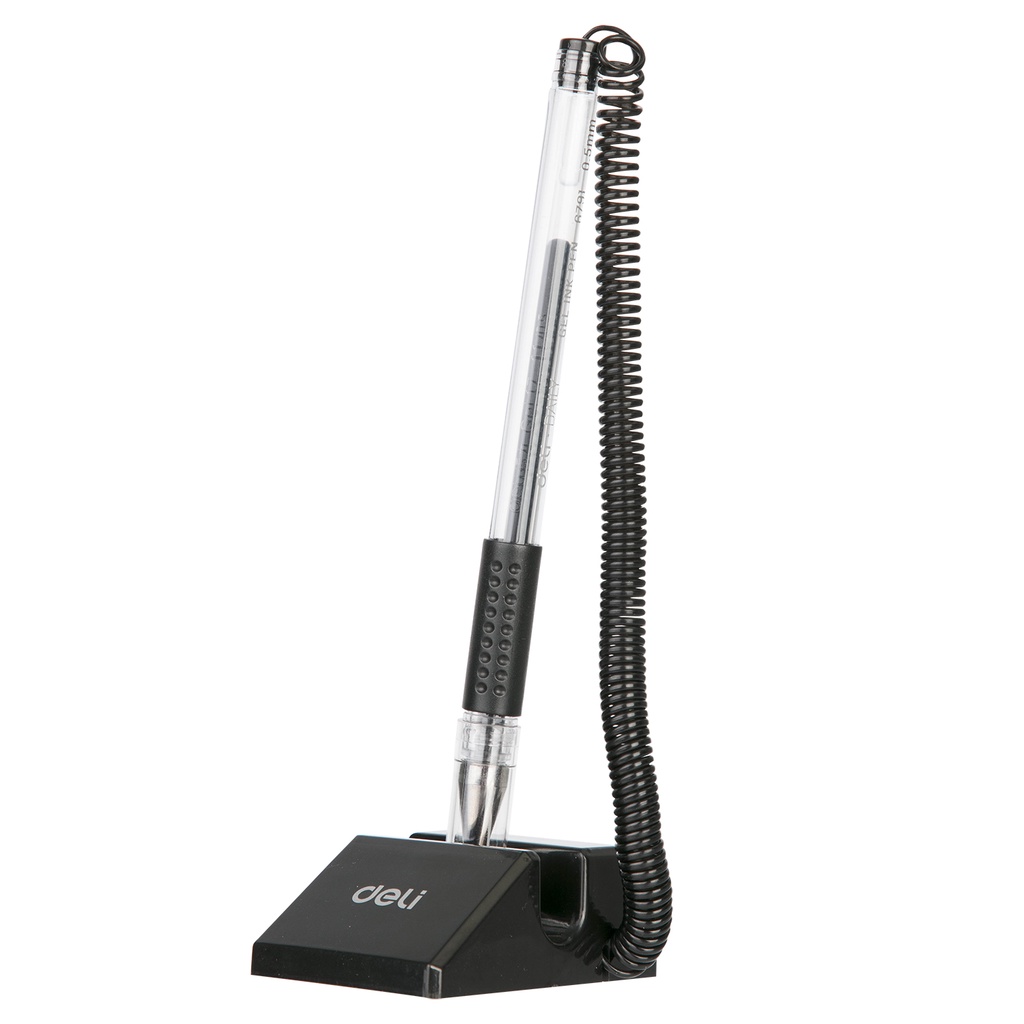 Deli E6791 Desk Pen Gel Ink with Stand 0.5mm Refillable | Shopee ...