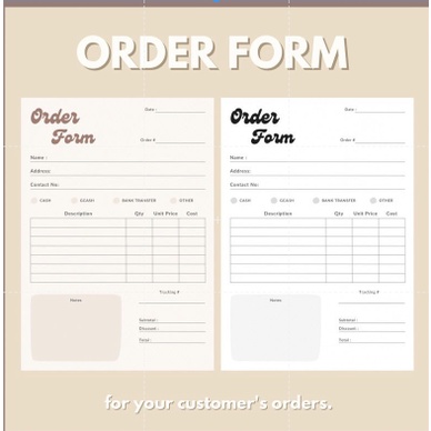 Order Form 25x2 (Duplicate) | Shopee Philippines