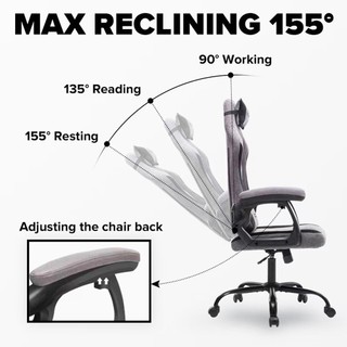 Inplay Fox F5 Gaming Chair Fabric Black Gray White | Shopee Philippines