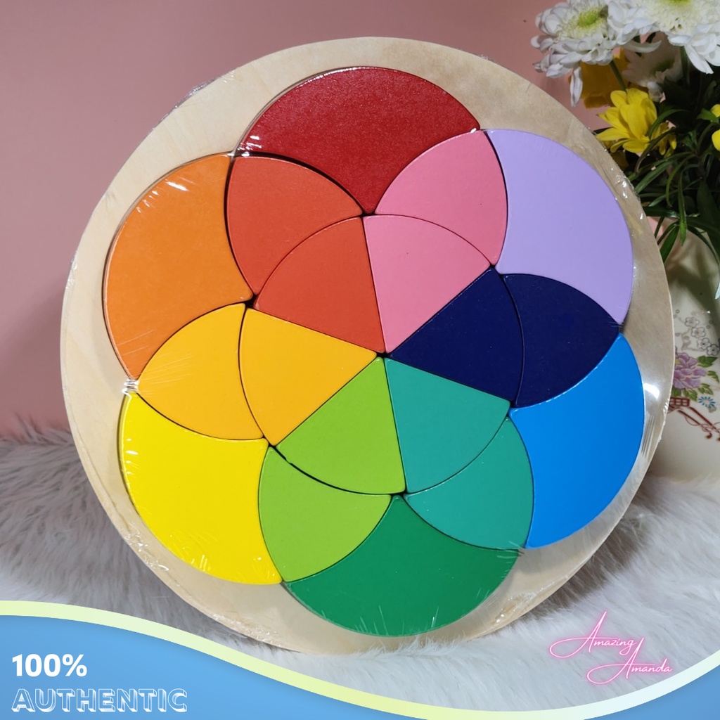Anko Wooden Colour Wheel Puzzle | Shopee Philippines