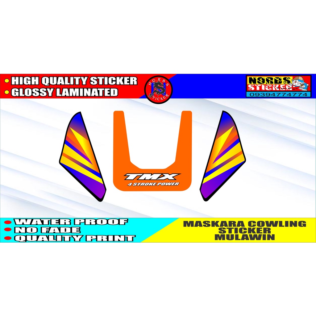 TMX 155 MULAWIN COWLING/MASKARA STICKER DECALS | Shopee Philippines