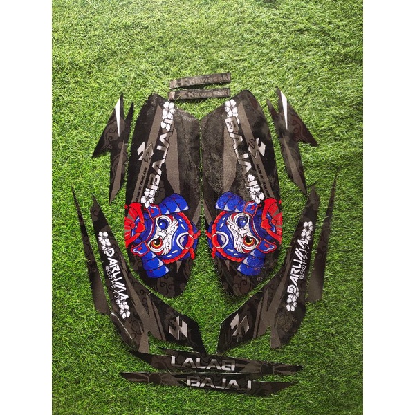 KAWASAKI BAJAJ CT100/125 DARUMA STOCK SIZE DECAL DESIGN | Shopee ...