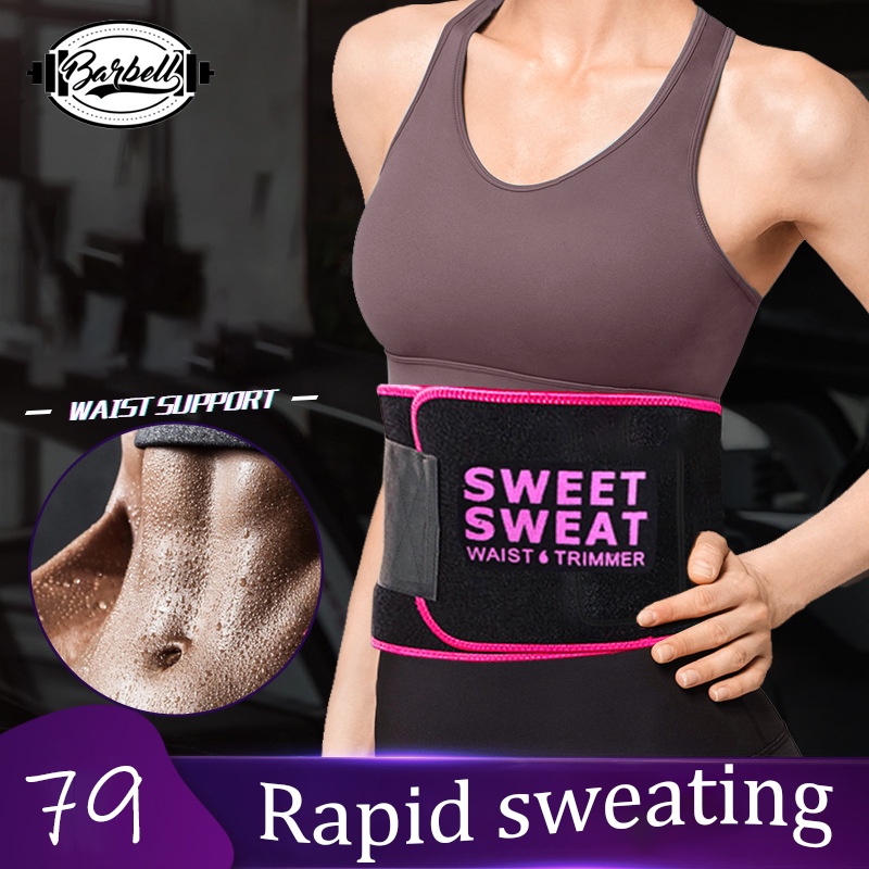 Sweet Sweat Adjustable Sweat Belt Premium Waist Trimmer Body Shaper Man ...