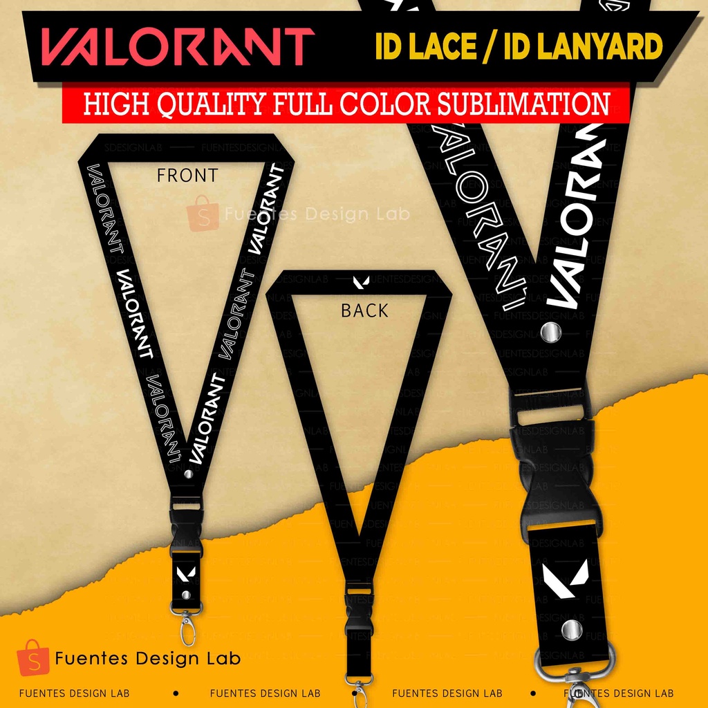 VALORANT ID Lace | VALORANT LANYARD | HIGH QUALITY PRINT | Shopee ...