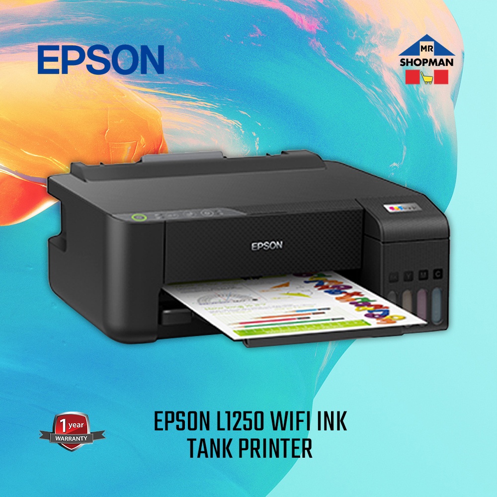 Epson EcoTank L1250 A4 Wifi Wireless Ink Tank Printer | Shopee Philippines