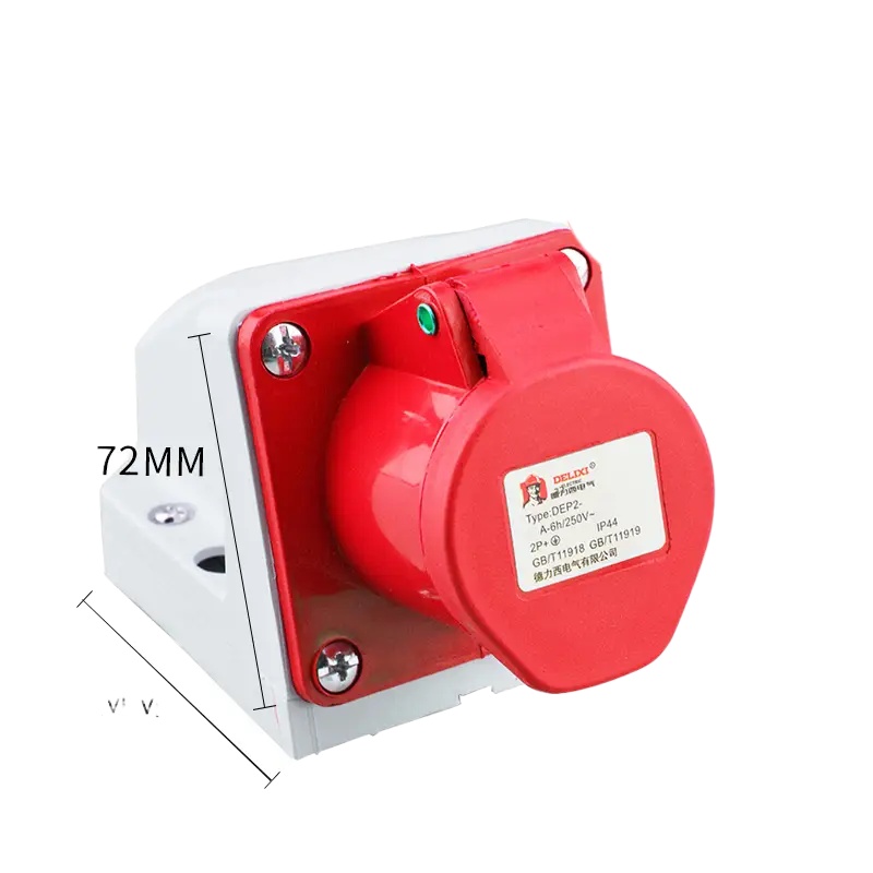 Aviation industry plug 32a socket 3-core 4 three-phase electric 380v ...