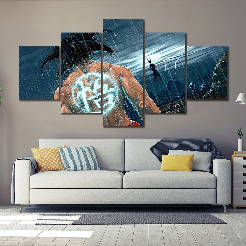 Anime Dragon Ball Fighting Drawing Painting for Living Room HD Picture ...