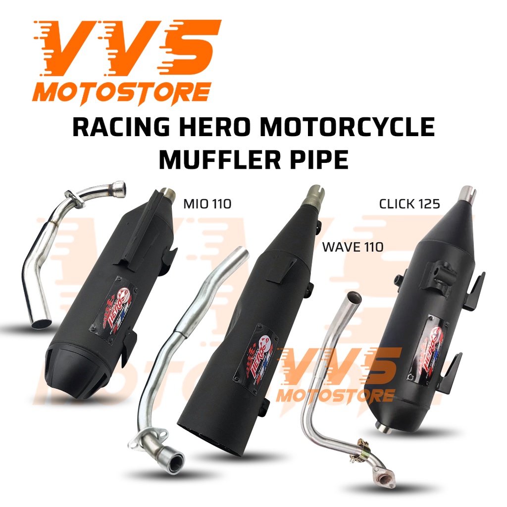 Racing Hero Muffler Pipe for Mio, Wave, and Click Made in Thailand ...