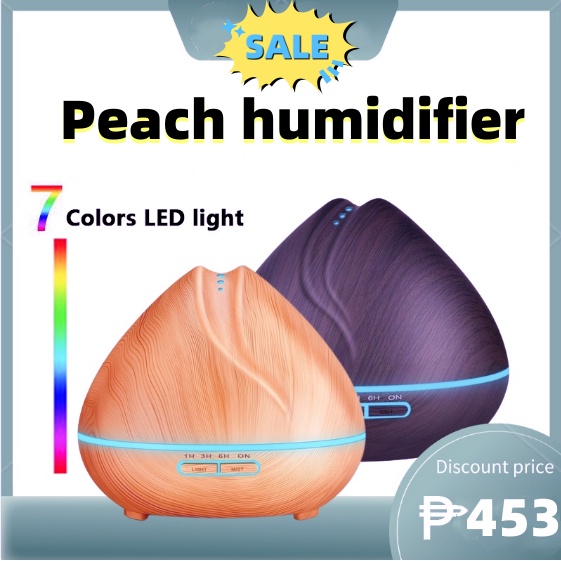Wooden peach humidifier ultrasonic fragrance machine new fragrance ...