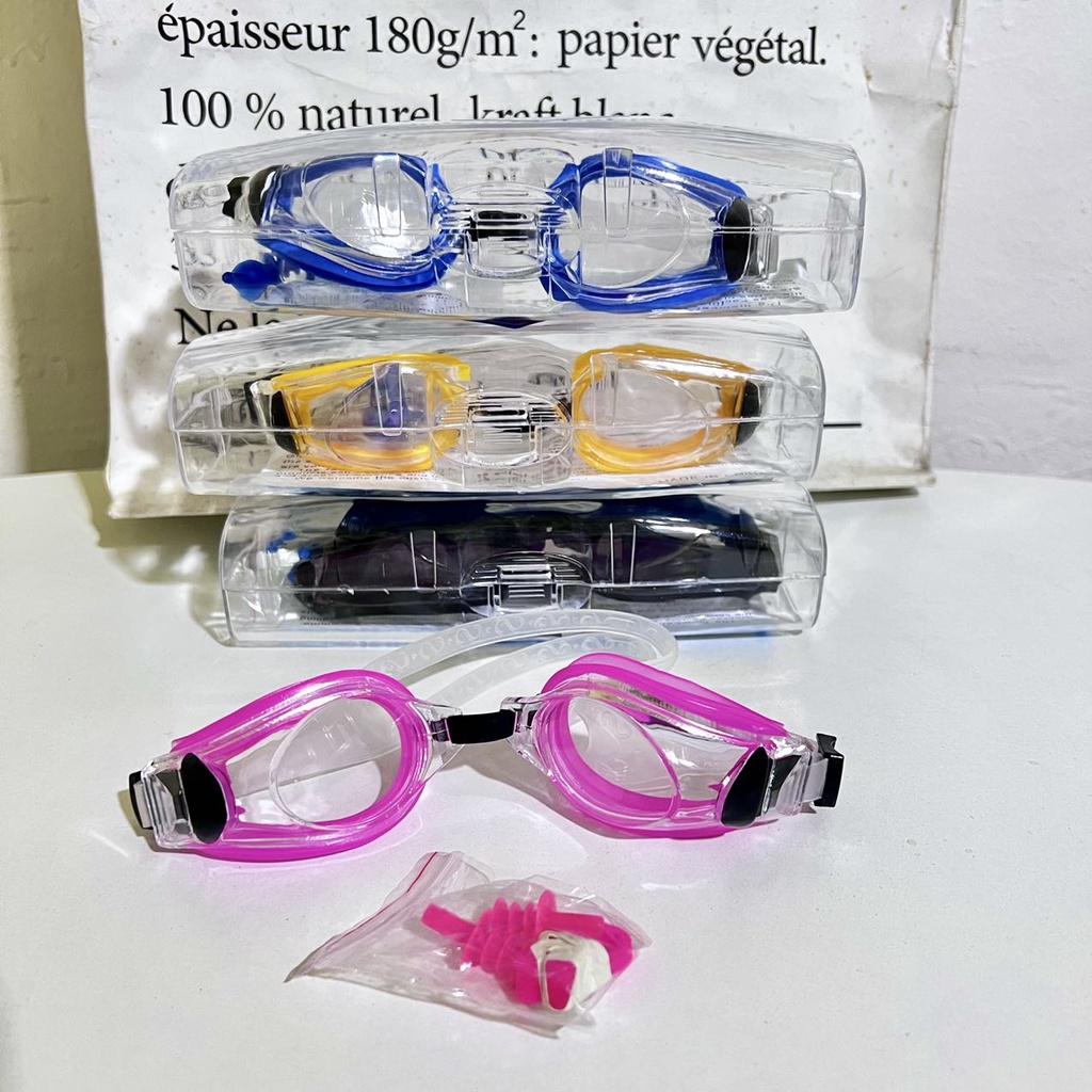 High quality Goggles Swimming Adjustable and transparent rubber strap ...