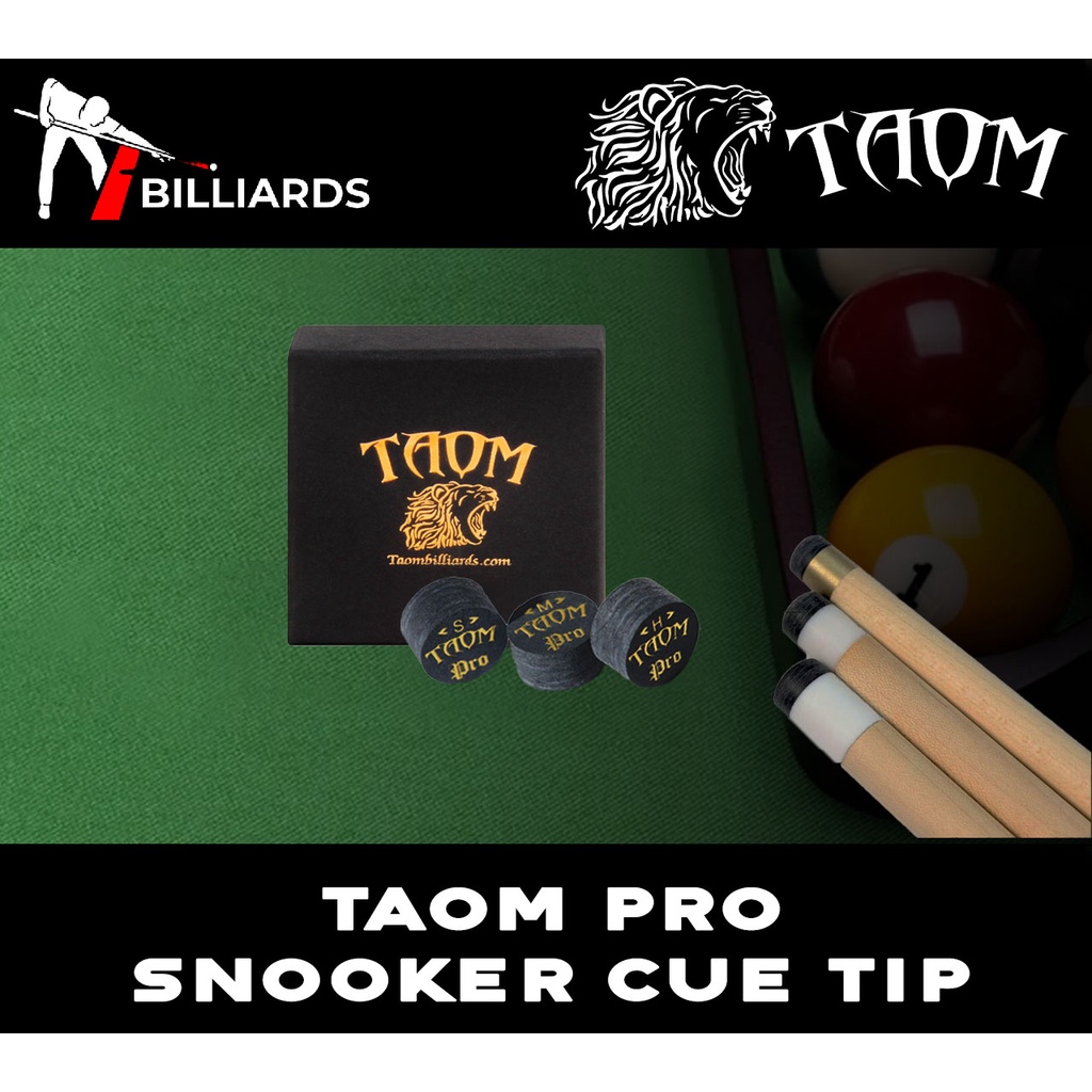 Taom PRO Snooker Leather Cue Tips for Snooker Cues Billiards Billiard ...