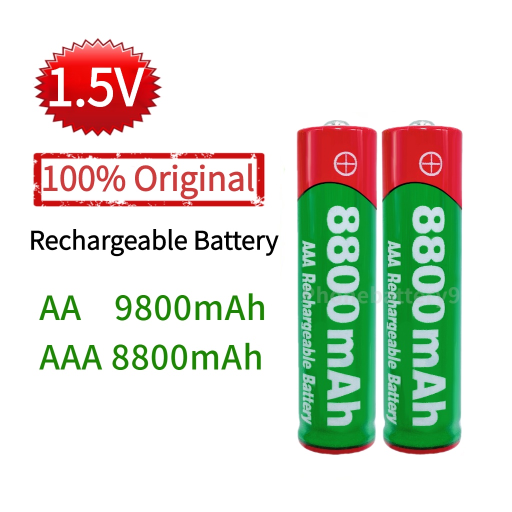 1.5V AAA Rechargeable battery 8800mAh Alkaline battery for led light flashlight watch toy MP3 ...