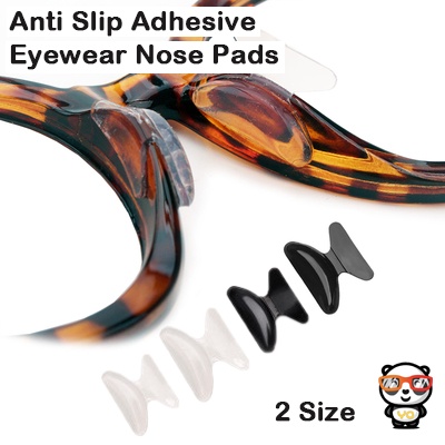 YO 1Pair Silicone Anti Slip Dual Adhesive Eyewear Nose Pads Sticker ...