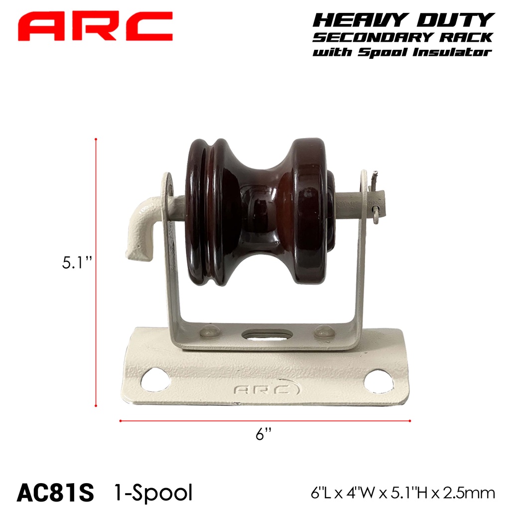 ARC HD Secondary Rack with Porcelain Spool (Shackle) Insulator for low ...