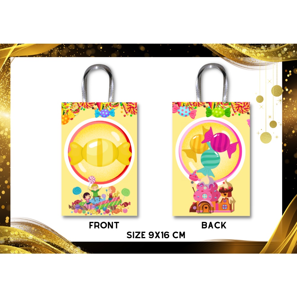 CANDYLAND THEME Candy Bag Happy Birthday Party Decorations Giveaways ...