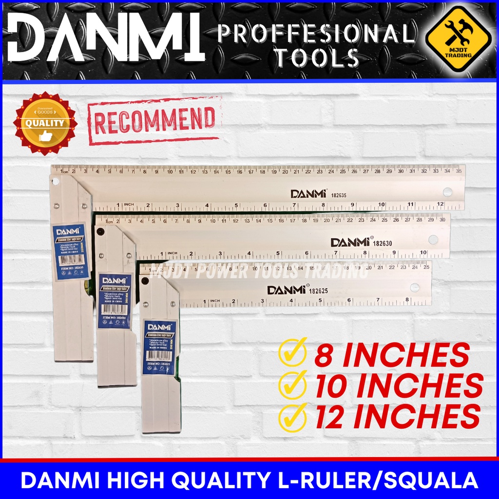 DANMI L-SQUARE, ANGLE RULER (SQUALA) WITH LEVEL BAR | Shopee Philippines