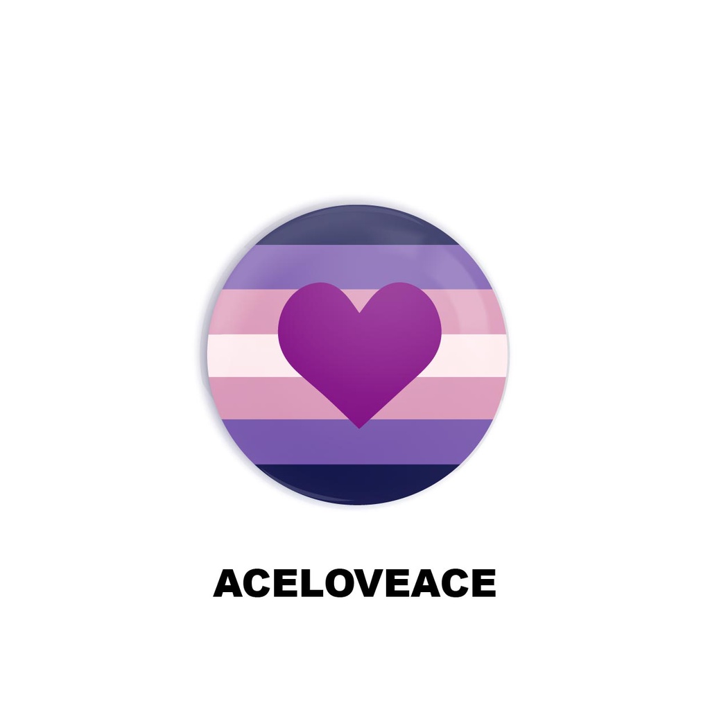 Ace Asexual Spectrum Part 2 2 Hetero Lgbtqia Pride Flags Pin Button