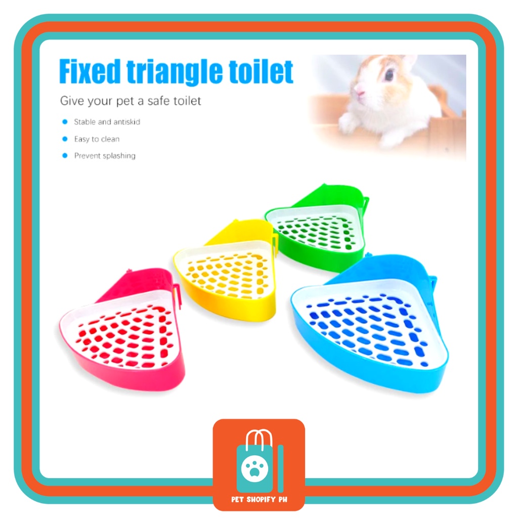 SMALL PET TRIANGLE TOILET (Available in FOUR COLORS) | Shopee Philippines