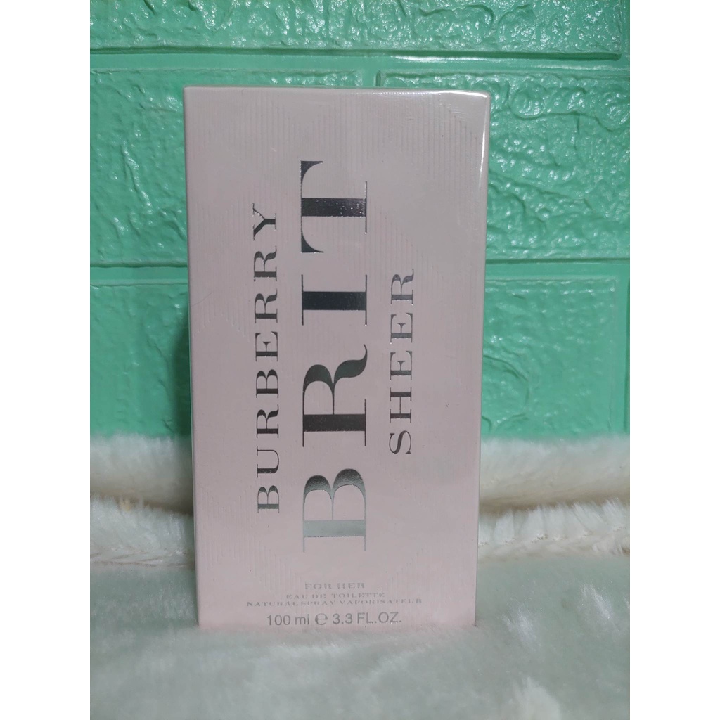 Berberry B rit Sheer eau de toilette(Us Tester Perfumes 100ml) | Shopee ...