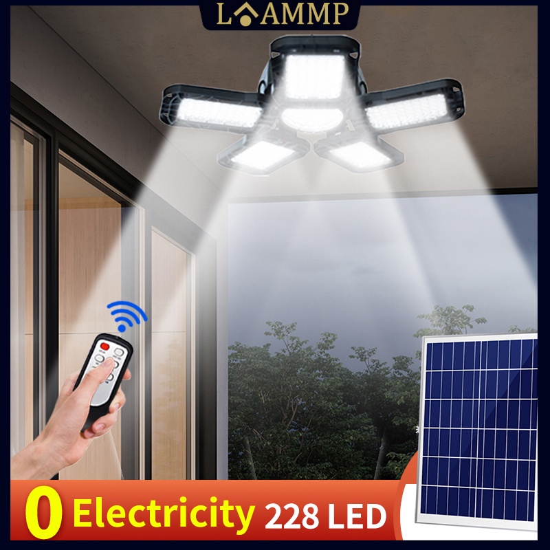 Solar Led Indoor Ceiling Foldable Deformable Solar Chandelier Lamp With ...