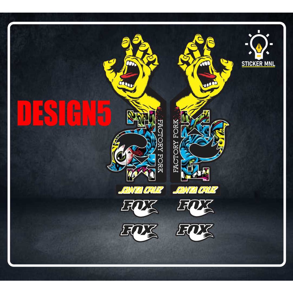 SANTA CRUZ FORK DECALS FOR MTB.NEW SANTA CRUZ DECALS | Shopee Philippines