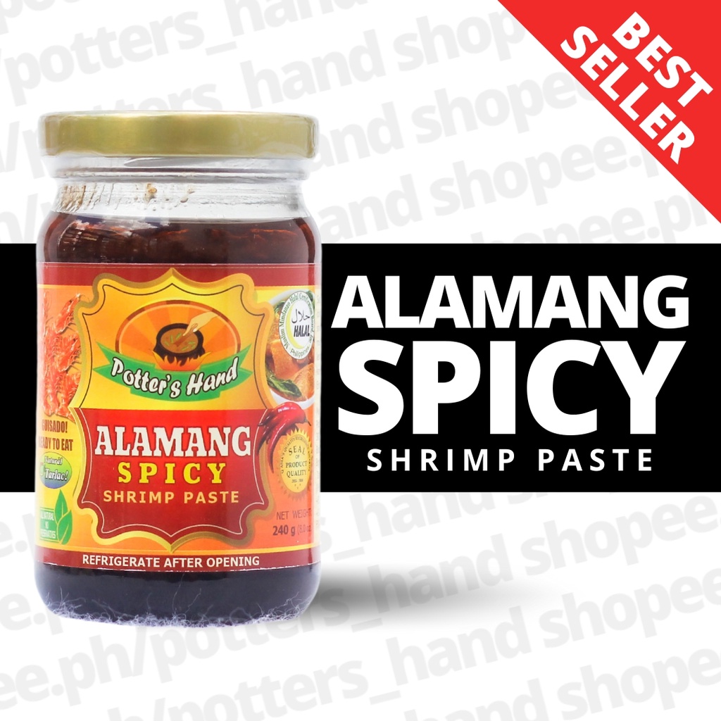 Spicy Bagoong Alamang Shrimp Paste 8oz - Potter's Hand Food | Shopee ...