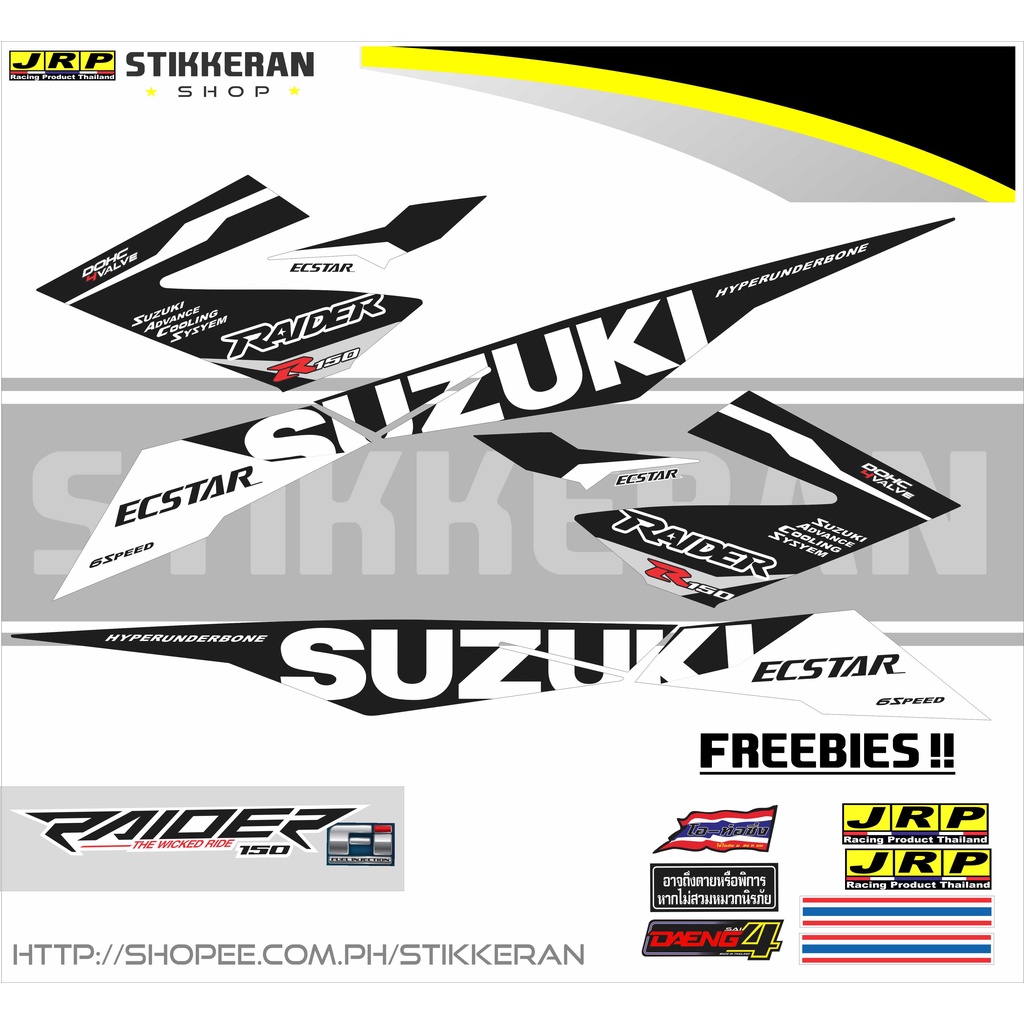 RAIDER 150 FI 2023 NEW STOCK DECAL | Shopee Philippines