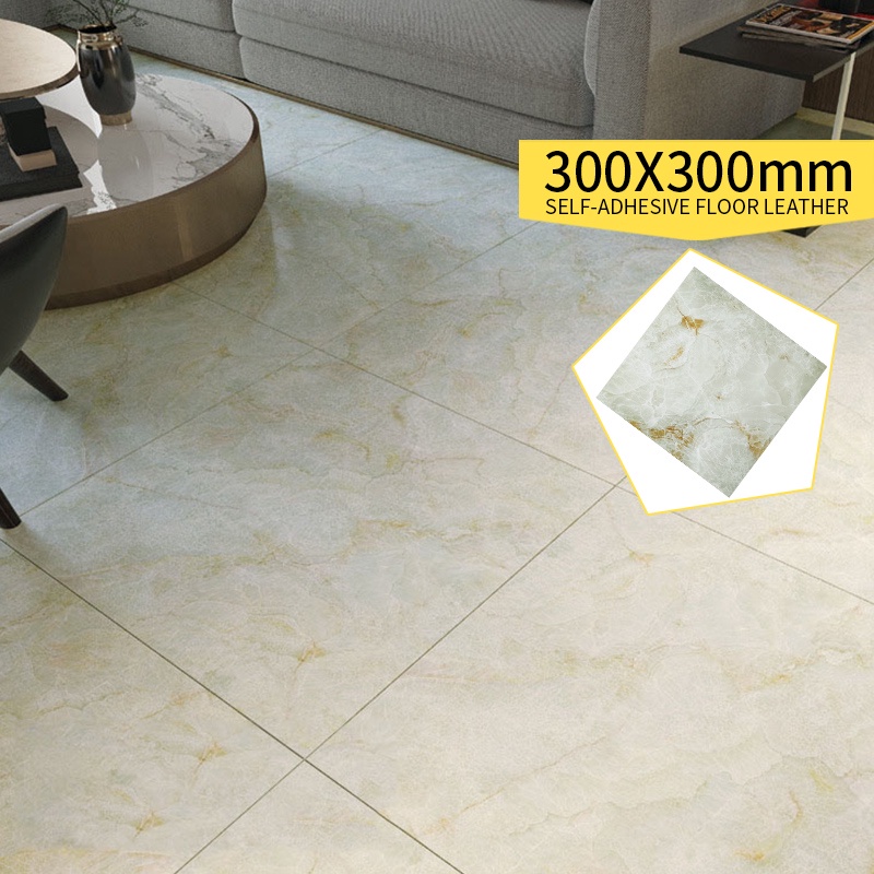 Marble Vinyl tiles Floor Stickers Self Adhesive waterproof PVC tiles ...